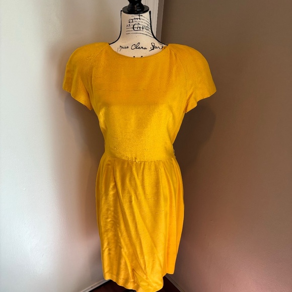 Gillian | Dresses | Vintage Gillian Silk Open Back Dress | Poshmark